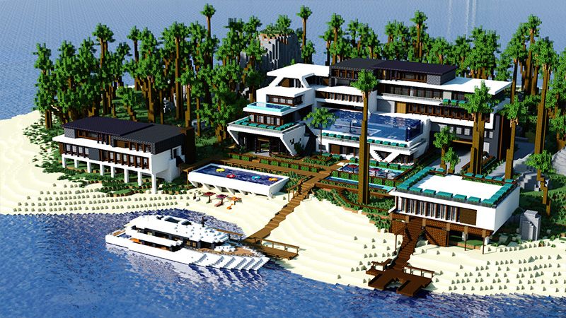Modern House Island by MobBlocks (Minecraft Marketplace Map ...