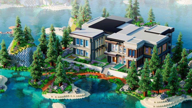 Billionaire Mansion by Rainbow Theory (Minecraft Marketplace Map ...