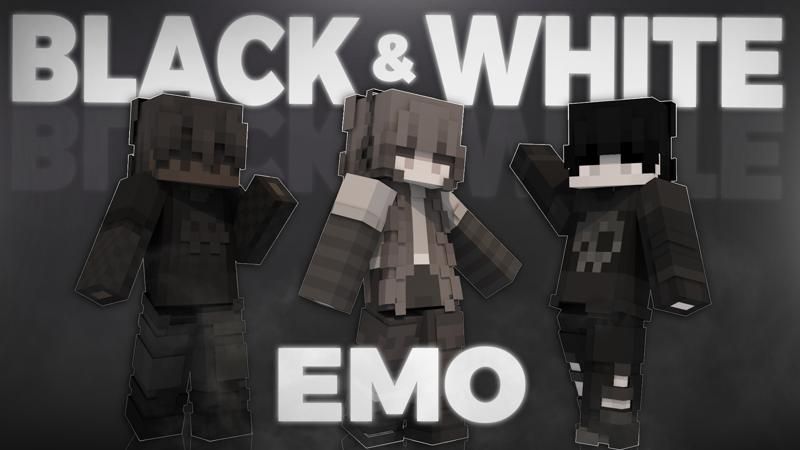Black White Emo by Asiago Bagels (Minecraft Skin Pack) - Minecraft ...
