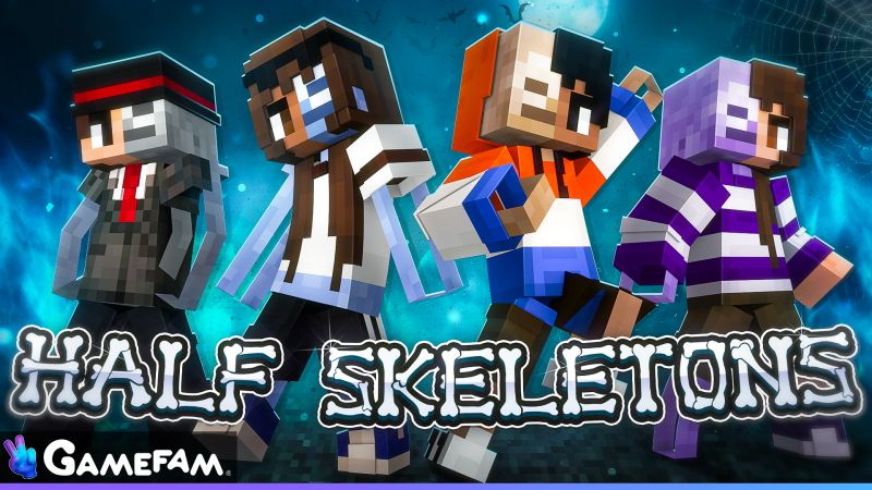 Half Skeletons by Gamefam (Minecraft Skin Pack) - Minecraft Marketplace ...