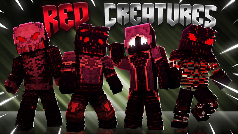 RED CREATURES by The Lucky Petals (Minecraft Skin Pack) - Minecraft ...