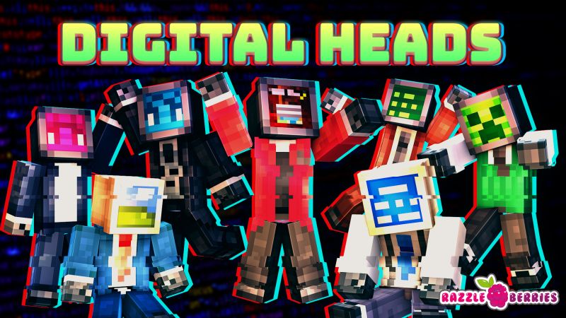 Digital Heads by Razzleberries (Minecraft Skin Pack) - Minecraft ...