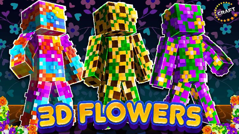 3D Flowers by The Craft Stars (Minecraft Skin Pack) - Minecraft ...