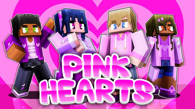 Pink Hearts by Netherpixel (Minecraft Skin Pack) - Minecraft Bedrock ...