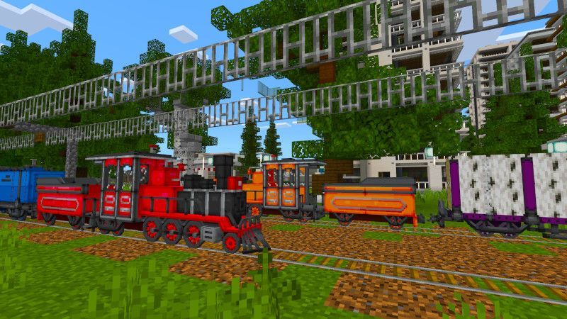 Trains (Craftable) by Kreatik Studios (Minecraft Marketplace Map ...