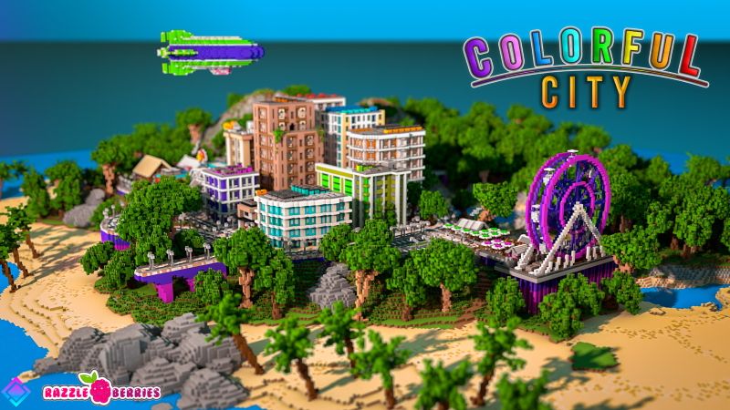 Colorful City by Razzleberries (Minecraft Marketplace Map) - Minecraft ...