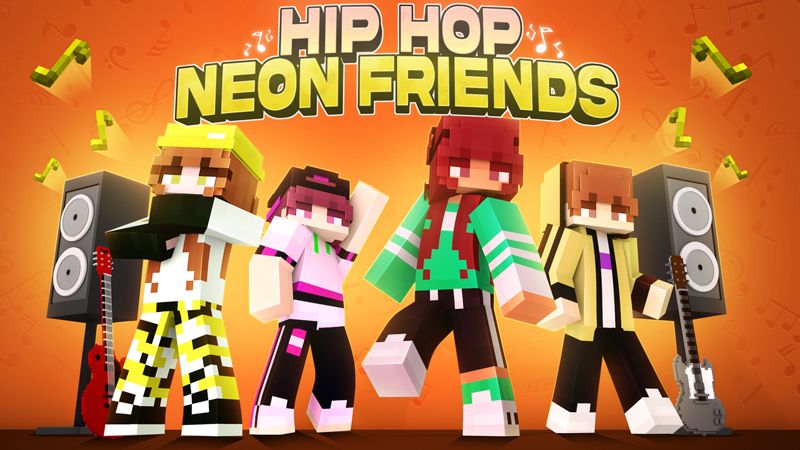Hip Hop Neon Friends by Dark Lab Creations (Minecraft Skin Pack ...