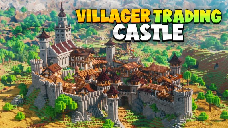 Villager Trading Castle by Fall Studios (Minecraft Marketplace Map ...