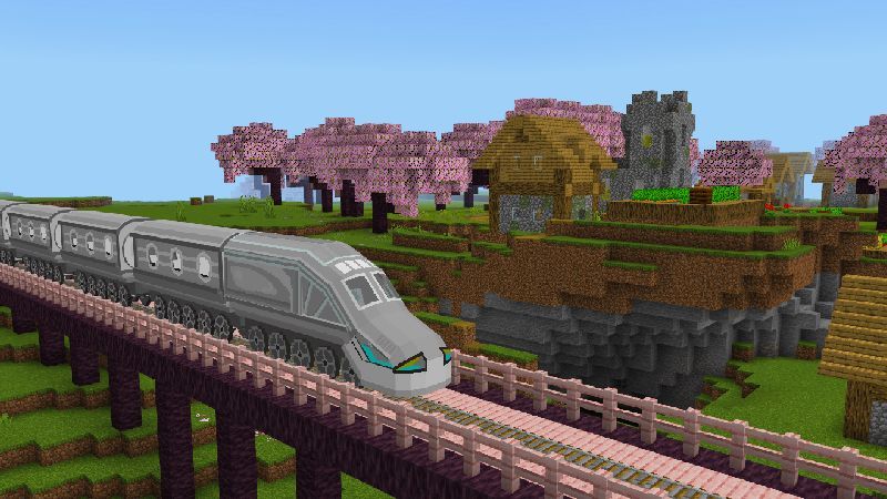 TRAINS Add-On by Pickaxe Studios - Minecraft Bedrock Marketplace Explorer