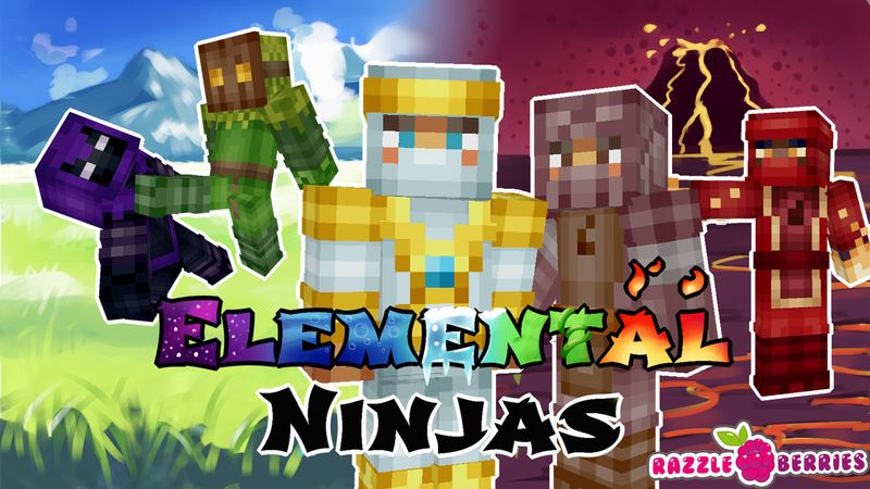 Elemental Ninjas by Razzleberries (Minecraft Skin Pack) - Minecraft ...