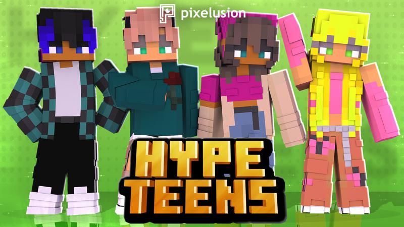 Hype Teens by Pixelusion (Minecraft Skin Pack) - Minecraft Marketplace ...