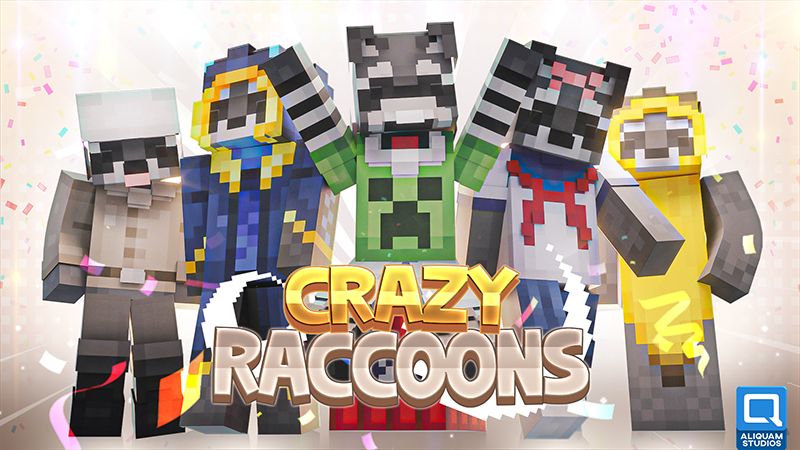 Crazy Raccoons by Aliquam Studios (Minecraft Skin Pack) - Minecraft ...