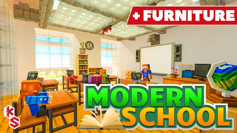 Furniture Modern School by Kreatik Studios (Minecraft Marketplace Map ...