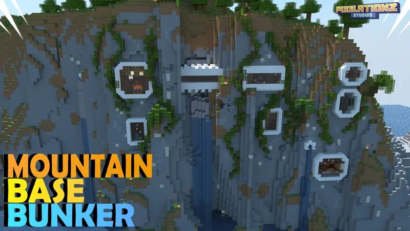 Mountain Base Bunker by Pixelationz Studios (Minecraft Marketplace Map ...