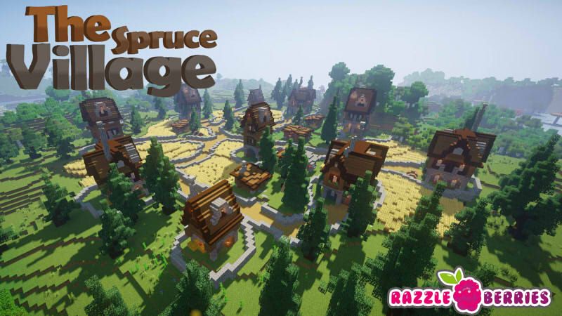 The Spruce Village by Razzleberries (Minecraft Marketplace Map ...