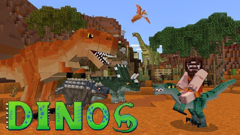 Dinosaurs Add-On 2.1 by Honeyfrost - Minecraft Bedrock Marketplace Explorer