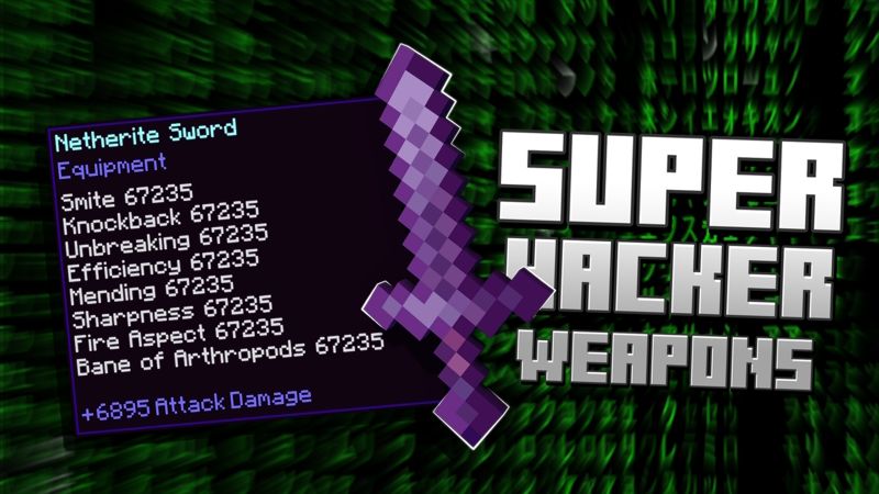 Super Hacker Weapons by Pixell Studio (Minecraft Marketplace Map ...