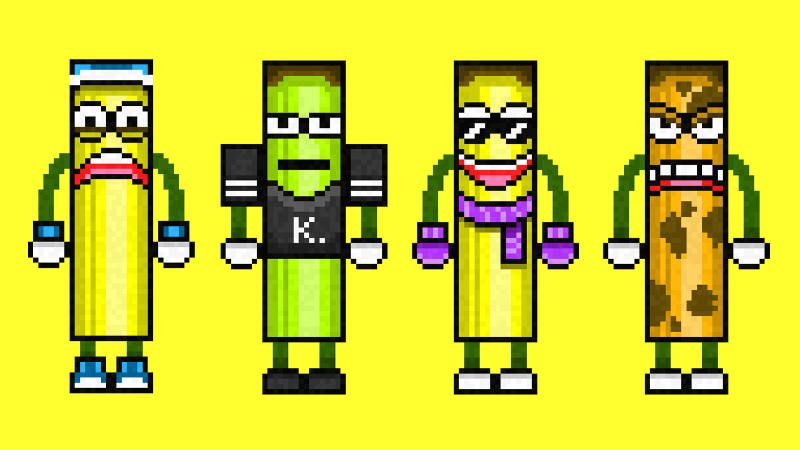 Bananas by 57Digital (Minecraft Skin Pack) - Minecraft Marketplace (via ...