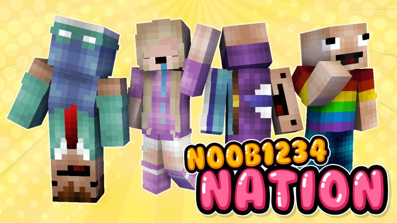 Noob1234 Nation by FireGames (Minecraft Skin Pack) - Minecraft ...