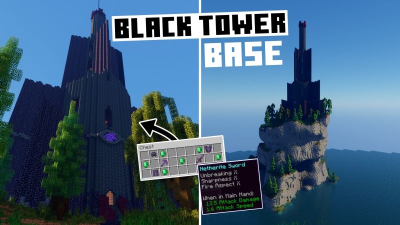 Black Tower Base by Fall Studios (Minecraft Marketplace Map ...