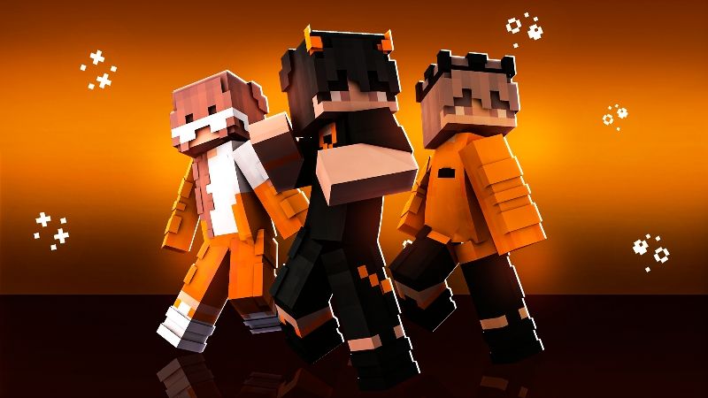 Orange Outfits by Lebleb (Minecraft Skin Pack) - Minecraft Bedrock ...