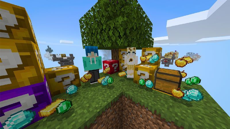One Block Lucky Block by Chunklabs (Minecraft Marketplace Map ...