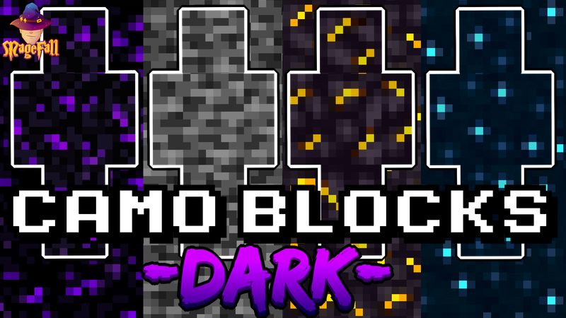 Camo Blocks Dark by Magefall (Minecraft Skin Pack) - Minecraft Bedrock ...
