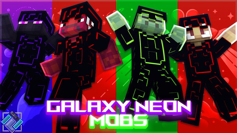 Galaxy Neon Mobs by PixelOneUp (Minecraft Skin Pack) - Minecraft ...