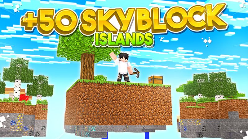 50 Skyblock Islands by Pickaxe Studios (Minecraft Marketplace Map ...