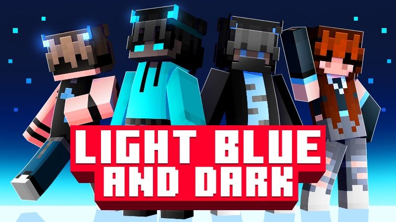 Light Blue and Dark by Meraki (Minecraft Skin Pack) - Minecraft ...