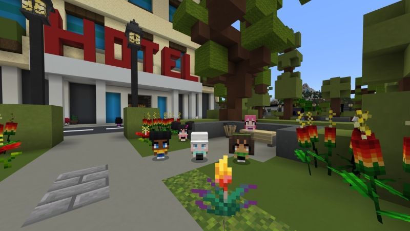 Cyberpunk Community Hub by Dig Down Studios (Minecraft Marketplace Map ...