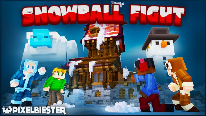 Snowball Fight by Pixelbiester (Minecraft Marketplace Map) - Minecraft ...