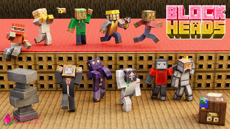 Block Heads by Shaliquinn's Schematics (Minecraft Skin Pack ...
