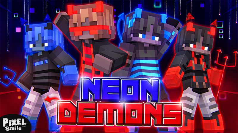 Neon Demons by Pixel Smile Studios (Minecraft Skin Pack) - Minecraft Bedrock Marketplace Explorer