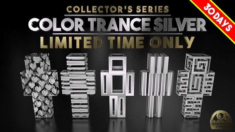 Color Trance Silver Limited by Monster Egg Studios (Minecraft Skin Pack ...