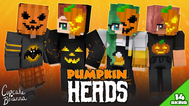 Pumpkin Heads HD Skin Pack by CupcakeBrianna (Minecraft Skin Pack ...
