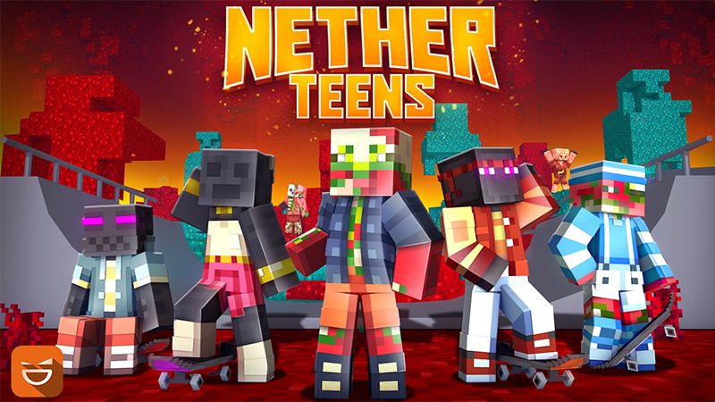 Nether Teens by Giggle Block Studios (Minecraft Skin Pack) - Minecraft ...