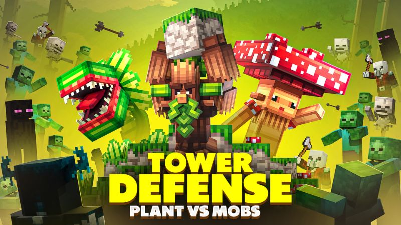 Tower Defense Plants vs Mobs by Diamond Studios (Minecraft Marketplace Map) - Minecraft ...