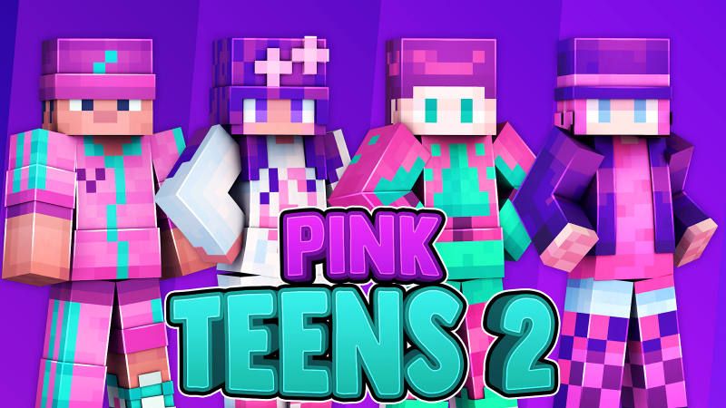 Pink Teens 2 by 57Digital (Minecraft Skin Pack) - Minecraft Bedrock ...