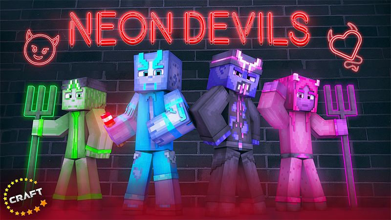 Neon Devils by The Craft Stars (Minecraft Skin Pack) - Minecraft ...