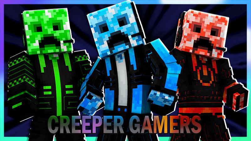 CREEPER GAMERS by The Lucky Petals (Minecraft Skin Pack) - Minecraft ...