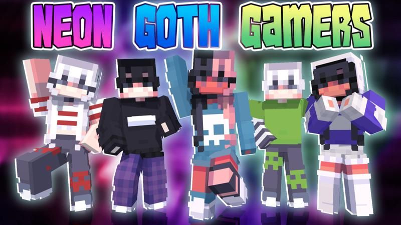 Neon Goth Gamers by Sapix (Minecraft Skin Pack) - Minecraft Marketplace (via bedrockexplorer.com)