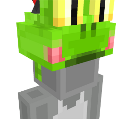 Frog Hat by Pixelbiester - Minecraft Marketplace (via bedrockexplorer.com)