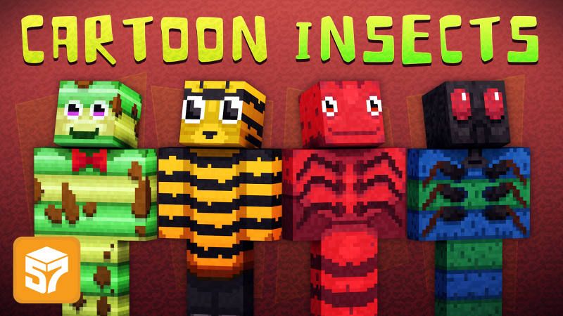 Cartoon Insects by 57Digital (Minecraft Skin Pack) - Minecraft ...