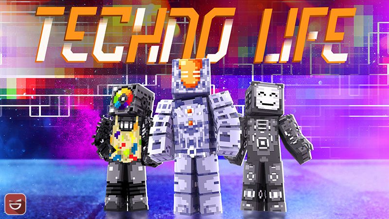 Techno Life by Giggle Block Studios (Minecraft Skin Pack) - Minecraft ...