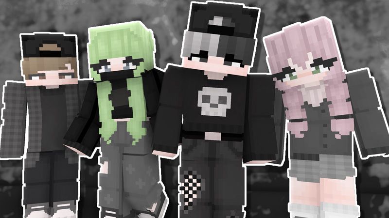 Goth Kpop Hd Skin Pack By Cupcakebrianna Minecraft Skin Pack Minecraft Marketplace Via