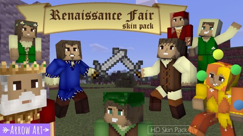 Renaissance Fair Skin Pack by Arrow Art Games (Minecraft Skin Pack ...