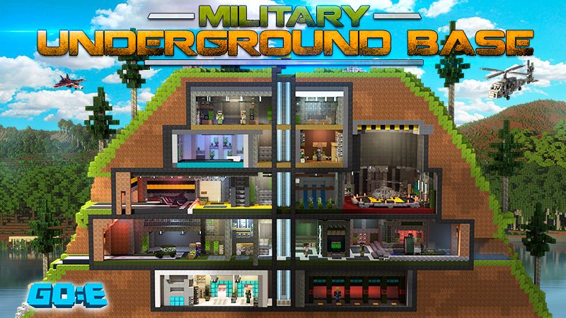 Military Underground Base by GoE-Craft (Minecraft Marketplace Map ...