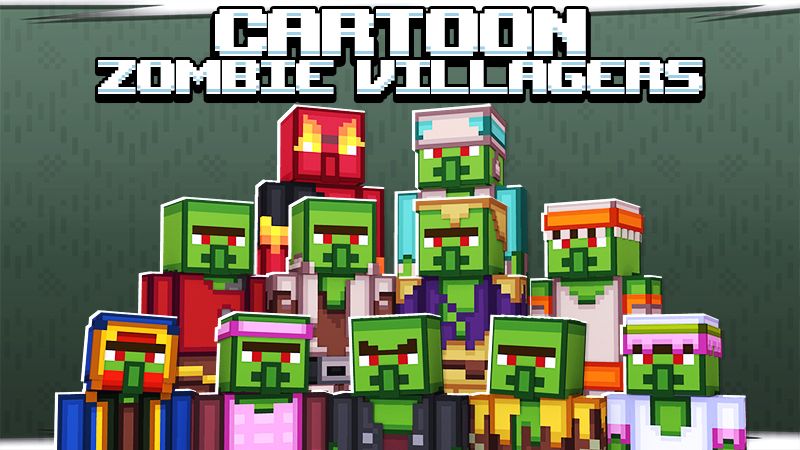 Cartoon Zombie Villagers by DigiPort (Minecraft Skin Pack) - Minecraft ...