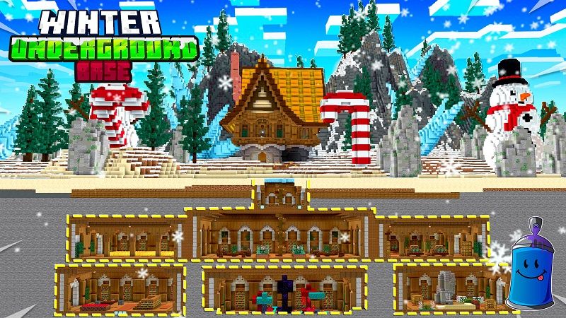 Winter Underground Base by 4KS Studios (Minecraft Marketplace Map ...